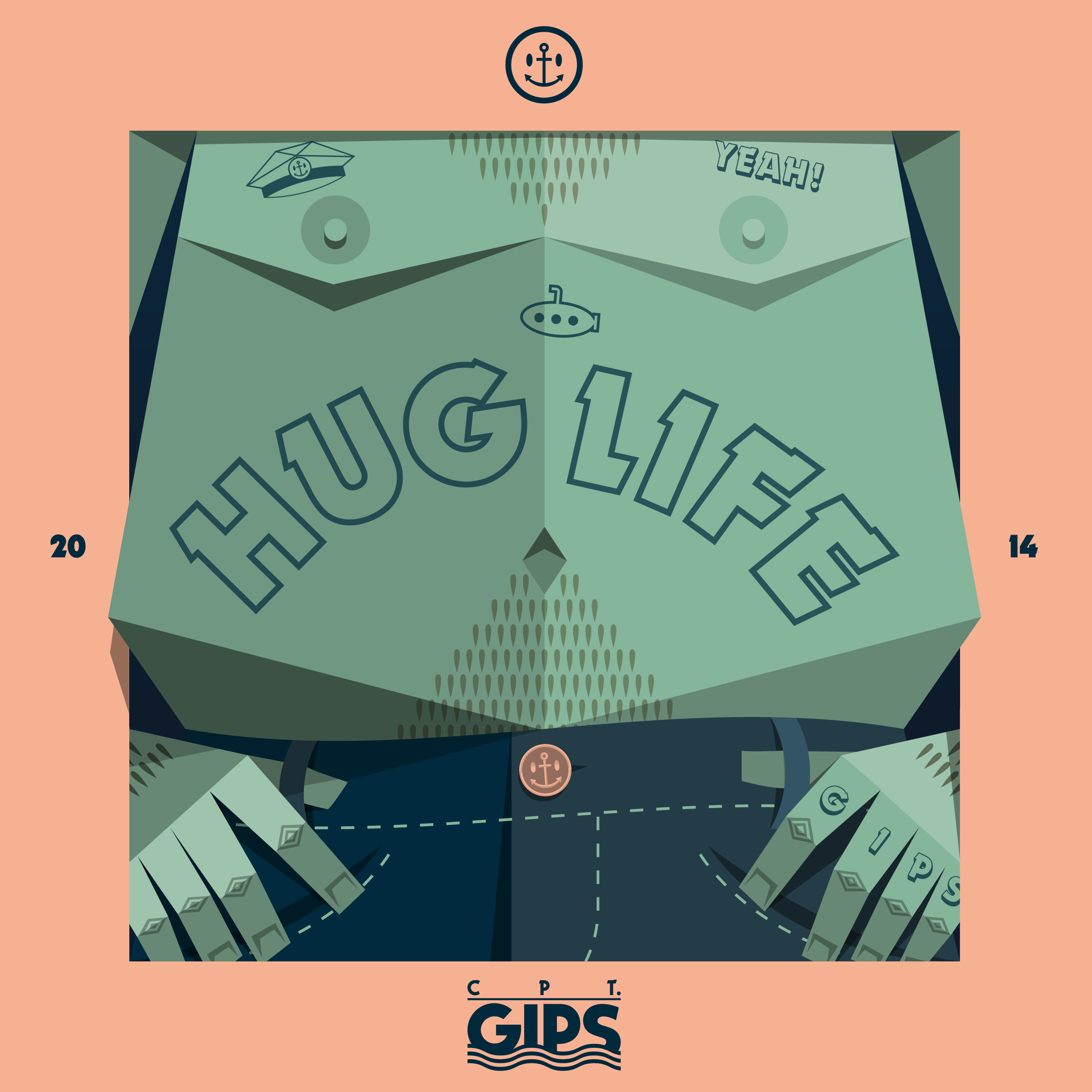 CAPTAIN GIPS SINGLE - HUG LIFE - AUDIOLITH